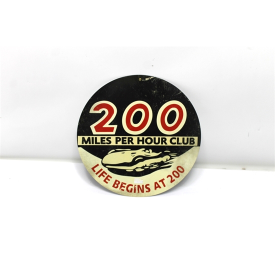 Garage Sale - 200 MPH Club Vintage Tin Sign