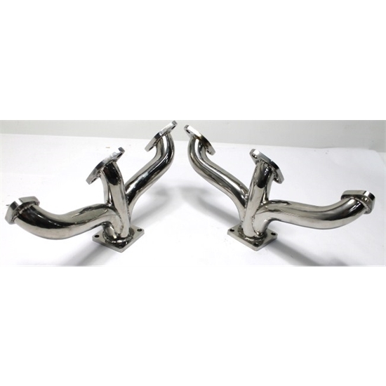 Garage Sale - Flathead Center Dump Headers, Stainless