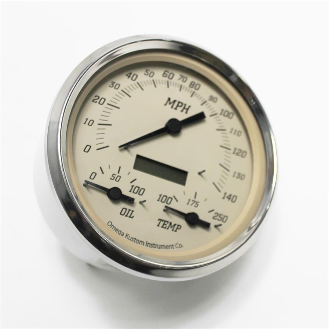 Garage Sale - 5" BEIGE SPEEDO W/ OIL-TEMP