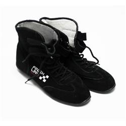 Finishline Leather High Top Racing Driver Shoe, SFI 3.5/5, Size 9