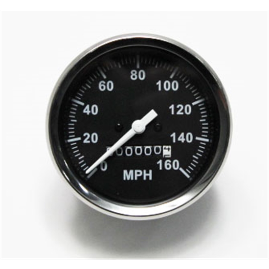 Garage Sale - Speedway Black Mechanical Speedometer, 3-3/8 Inch Diameter