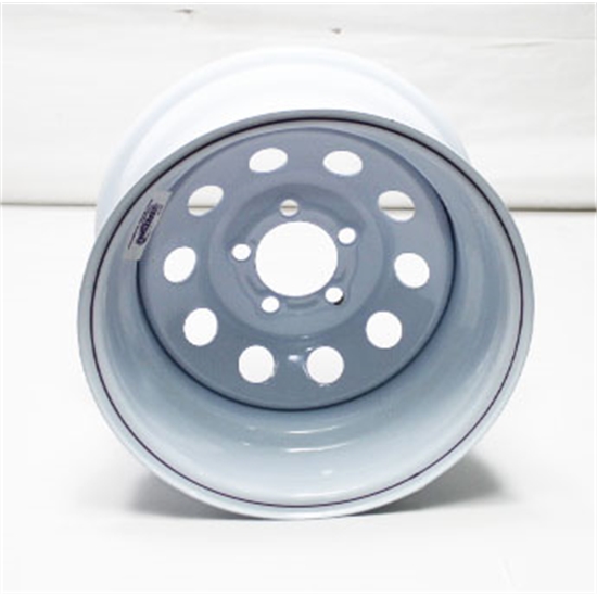 Garage Sale - White Circle Track 15 Inch Wheel, 5x4.5, 2 Inch BS