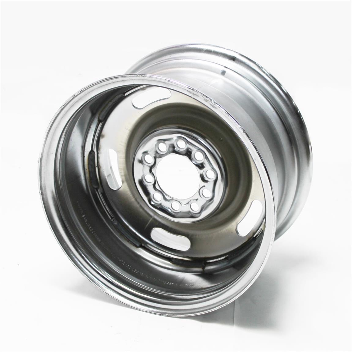 Garage Sale - Speedway GM Style 15x8 Inch Chrome Rally Wheel, 4.5 and 4 ...