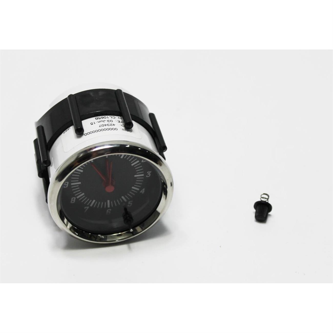 Garage Sale - Omega Kustom Clock Gauge, Black Top, 2-1/16