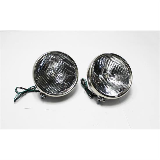 Garage Sale - 1930-31 Ford Model A Style Headlights, Stainless Steel