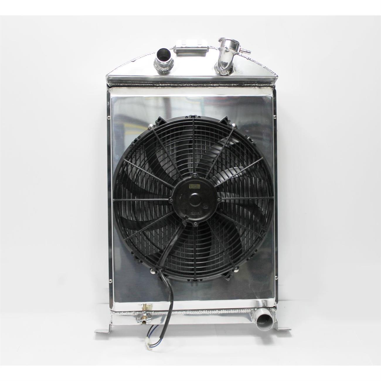 AFCO 1933-34 Ford Car Polished Aluminum Radiator, Chevy Engine, S