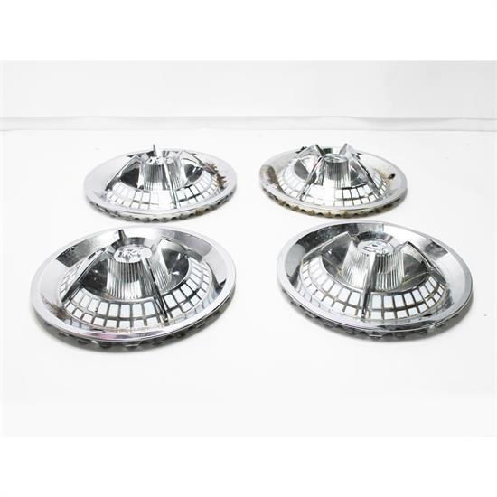 Garage Sale - 1959 Lancer Crab Style Hubcaps, 15 Inch, Chrome, Set of 4