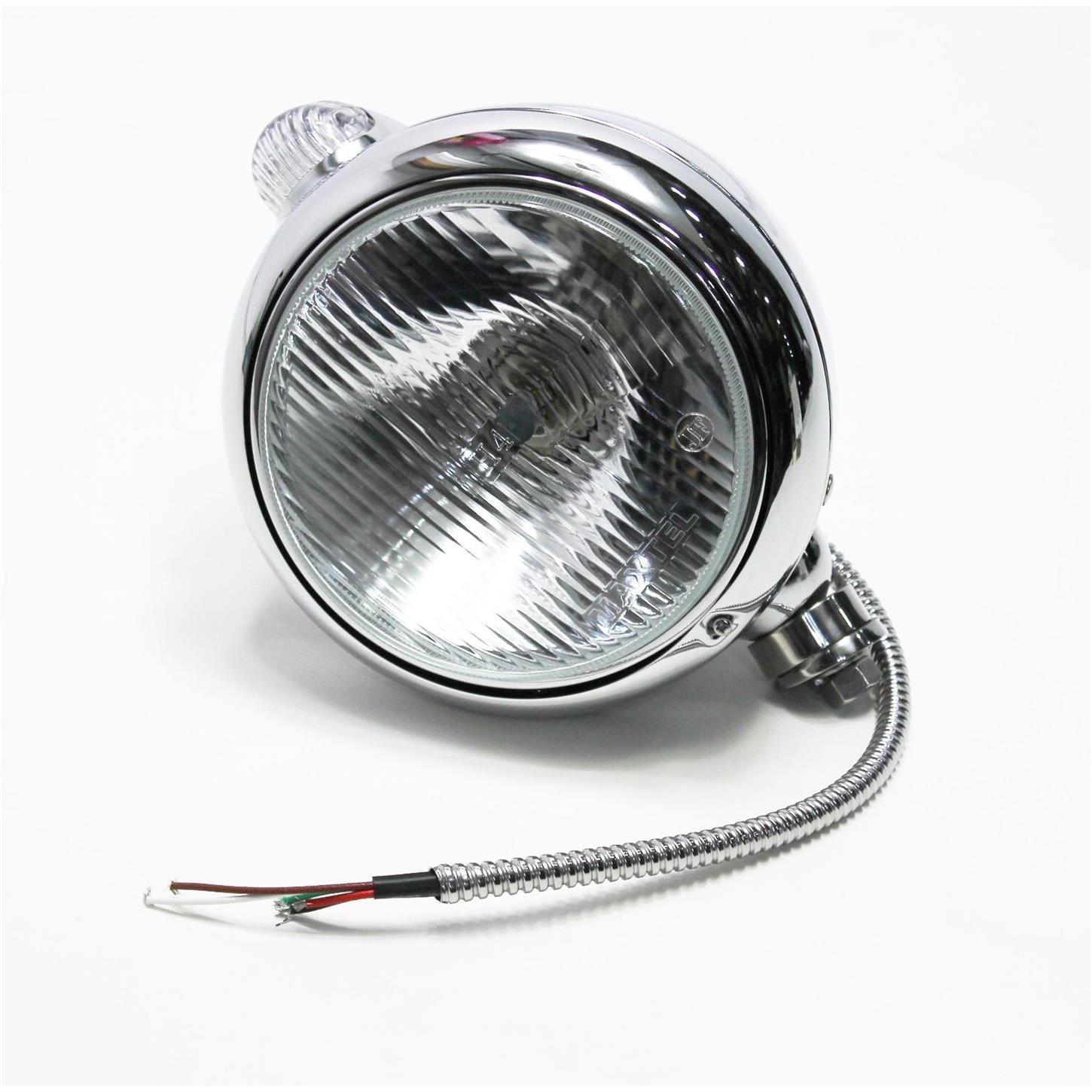Garage Sale - Speedway Guide 682-C Style 12 Volt Headlight, Chrome