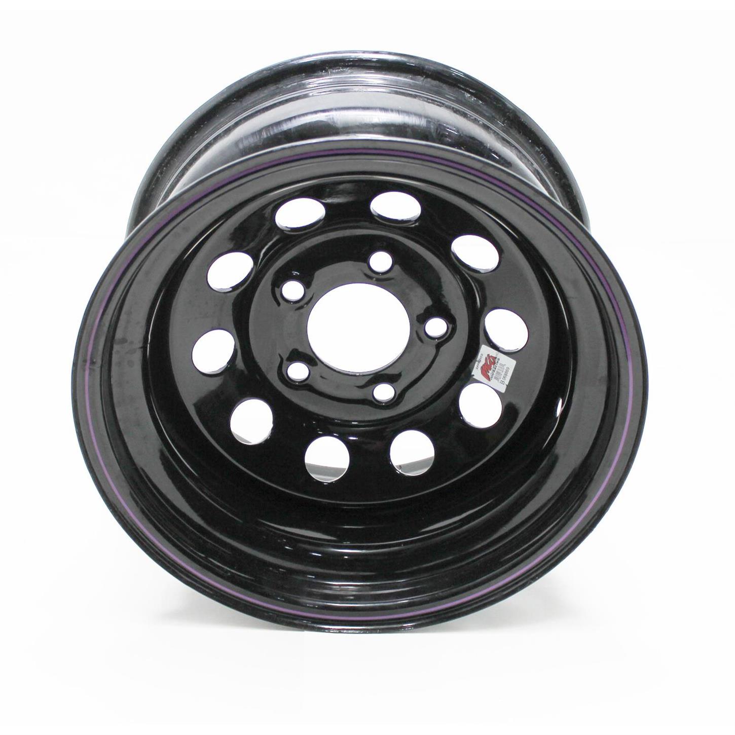 Speedway 15 x 8 IMCA Black Wheel 3 Backspace, Non-Beadlock, 5 on