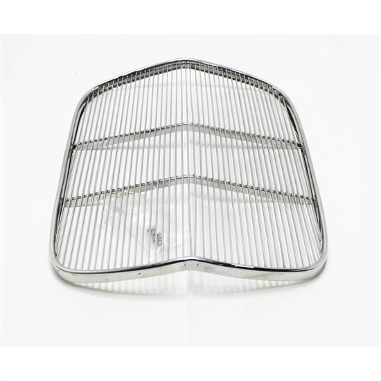 Speedway 1932 Ford Stainless Grille Insert, Chopped 4-1/2 Inches