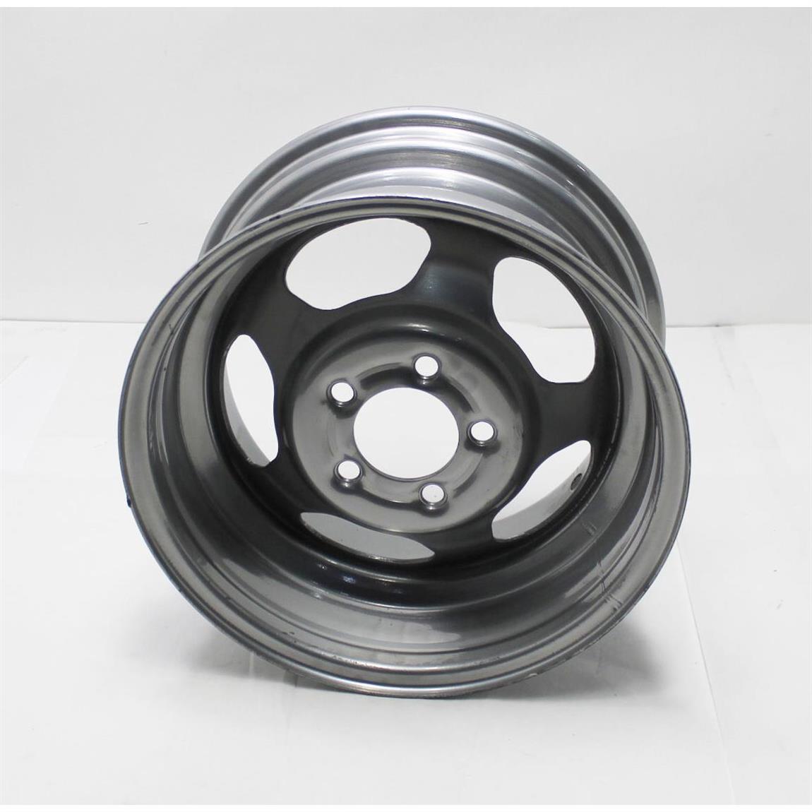 Bassett 15 x 8 IMCA Lightweight Steel 5x4.5 Wheel, 2 Backspace