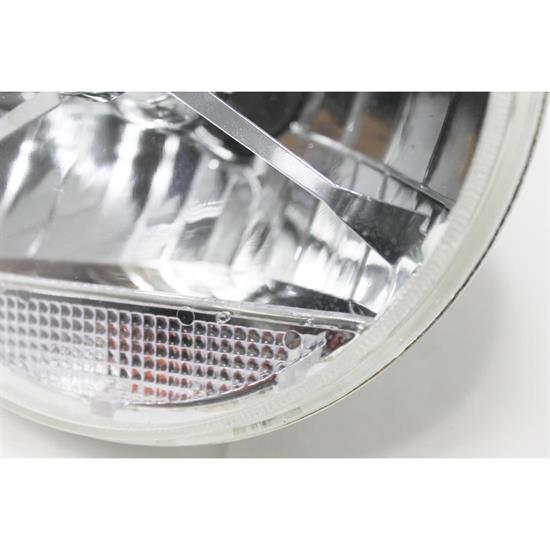 Speedway 7 Inch Tri-Bar Headlights w/ Clear Turn Signal Lens