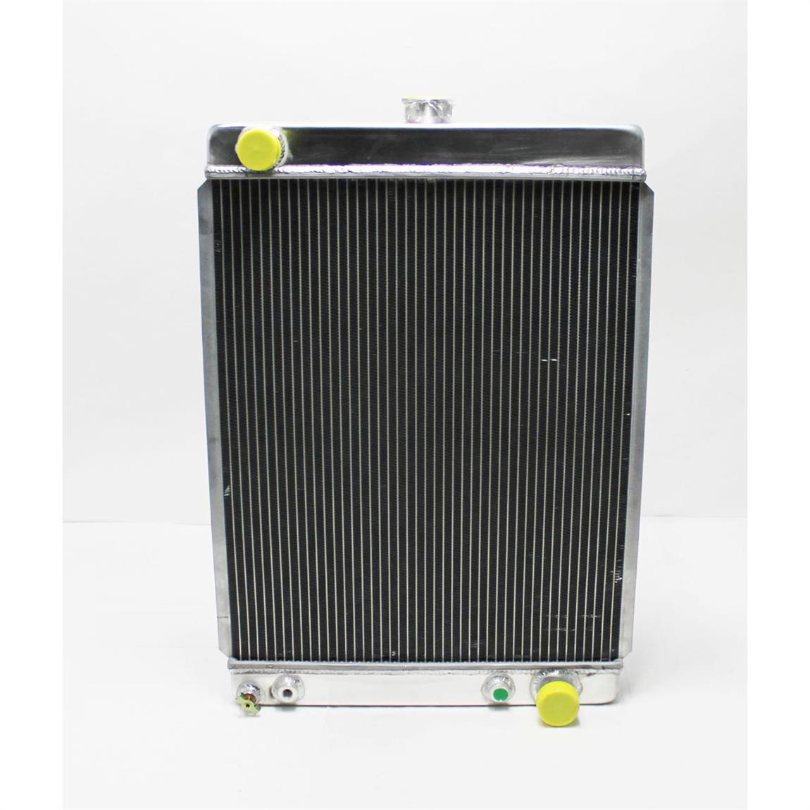 Universal Aluminum Radiator, 26 Inch Tall, Passenger Side Outlet