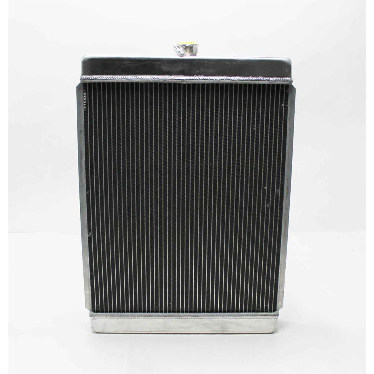 Universal Aluminum Radiator, 26 Inch Tall, Passenger Side Outlet