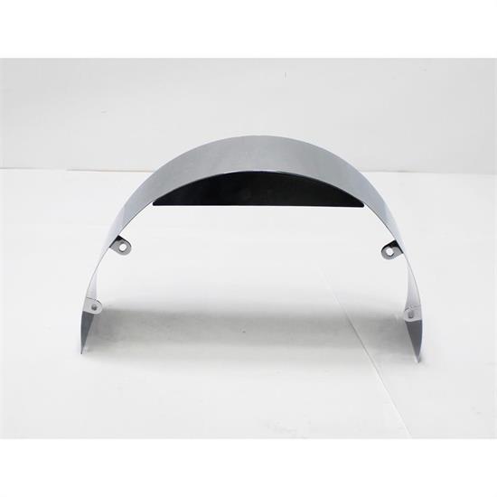 Speedway Universal Chrome Radiator Cooling Fan Shroud, 5-1/2 Wide