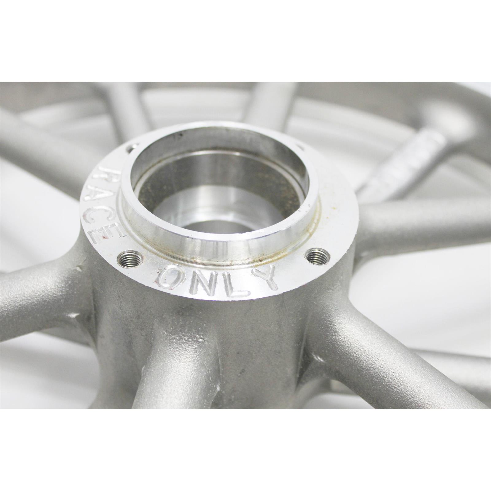 Radir 18x3 Spindle Mount 12-Spoke Wheel, Satin Finish