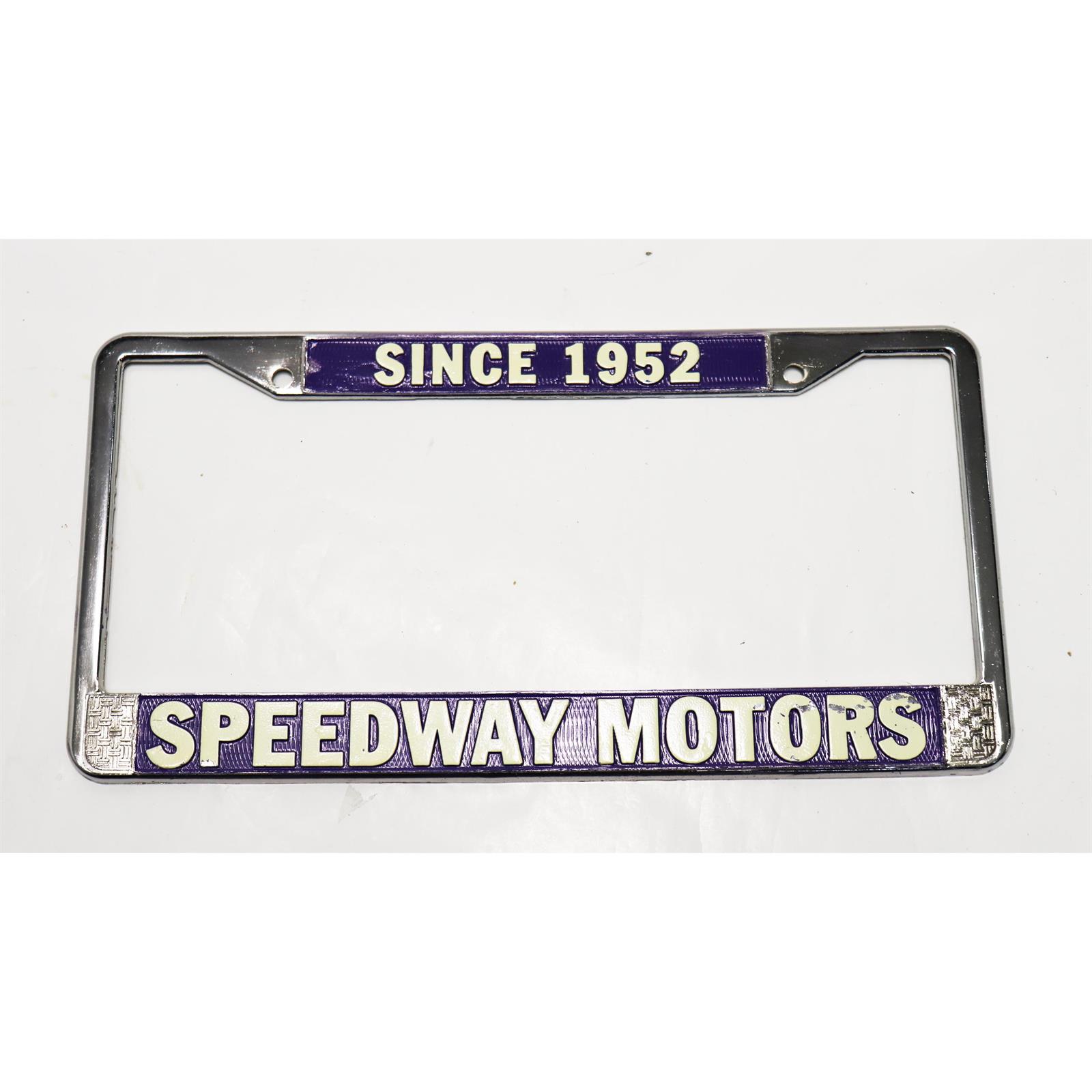 Speedway License Plate Frame