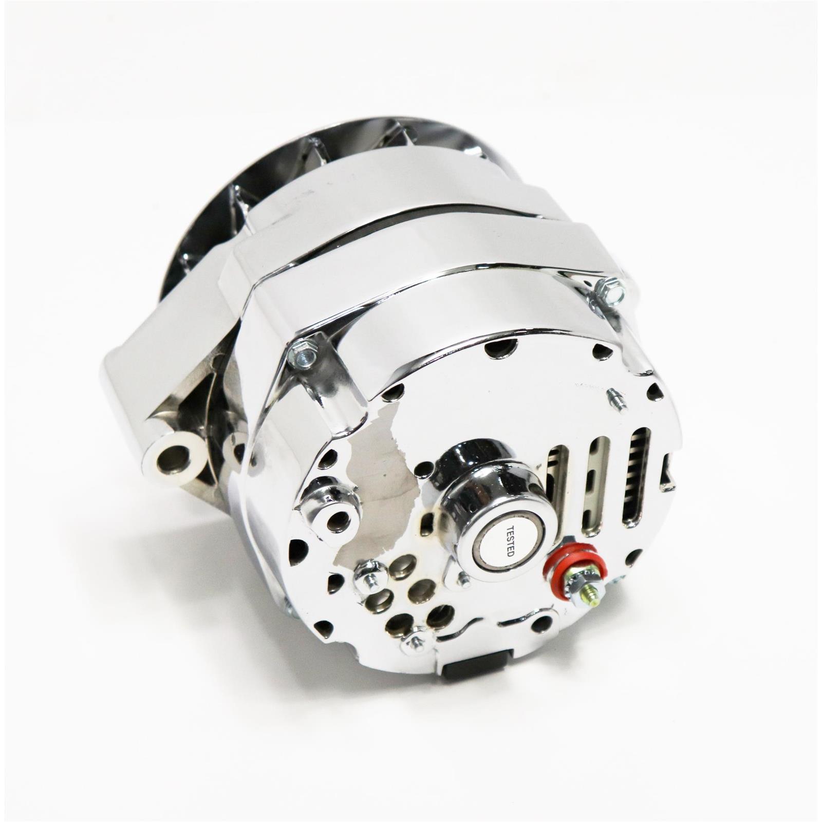 King Chrome GM One Wire Alternator, 100 Amp