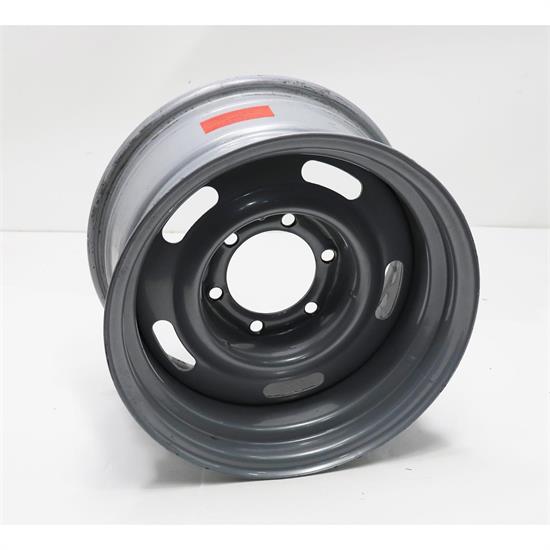 GM Rally Track Wheel, 6 on 5.5" Silver 15x8