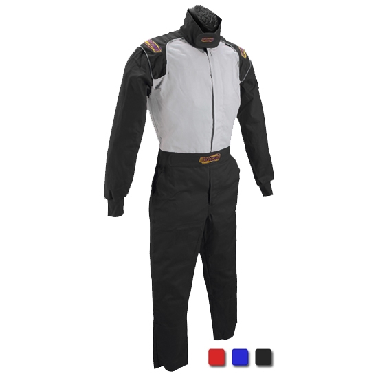 Speedway Black Racing Suit-One Piece-Single Layer, XXL