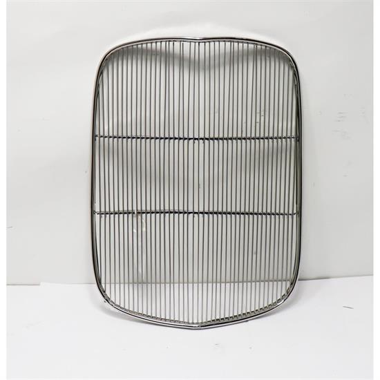 Speedway 1932 Ford Stainless Grille Insert, Chopped 4-1/2 Inches