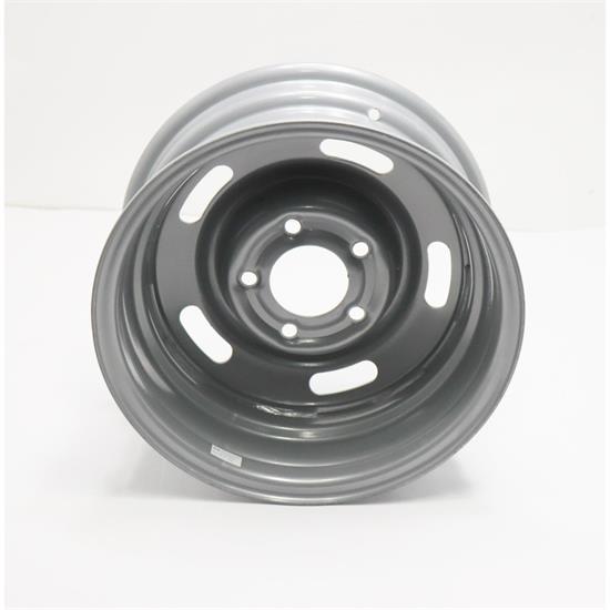 Speedway Steel GM-Style 15x7 Rally Wheel, 5 on 5, Silver