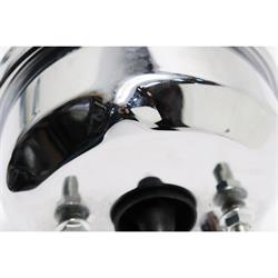 Speedway Single Diaphragm Power Brake Booster, 7 Inch, Chrome Fin