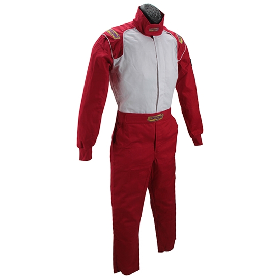 Speedway Red Racing Suit-One Piece-Single Layer, Small