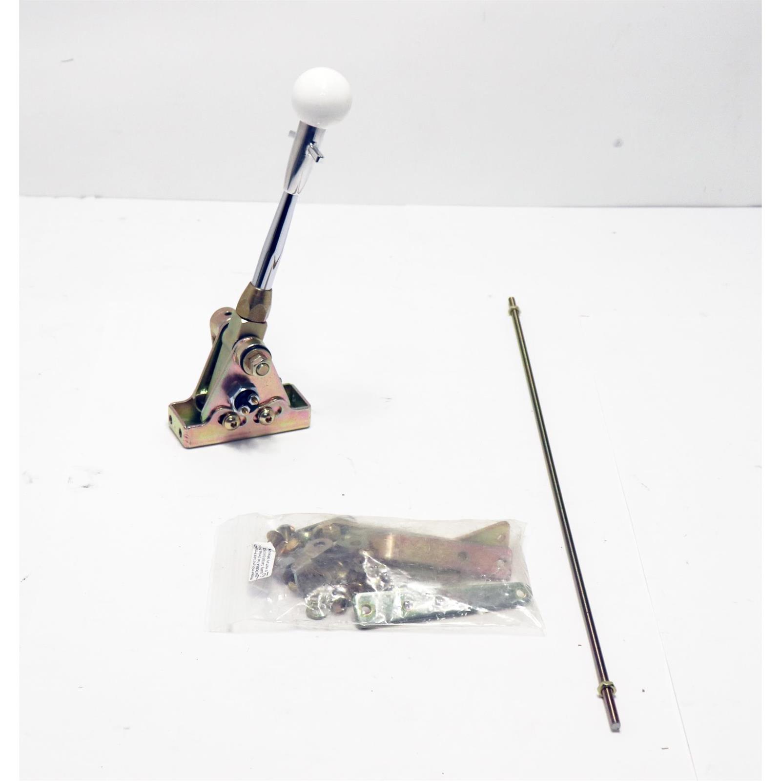 Lokar 6 Inch Straight Muscle Car Shifter, TH350/TH400, White