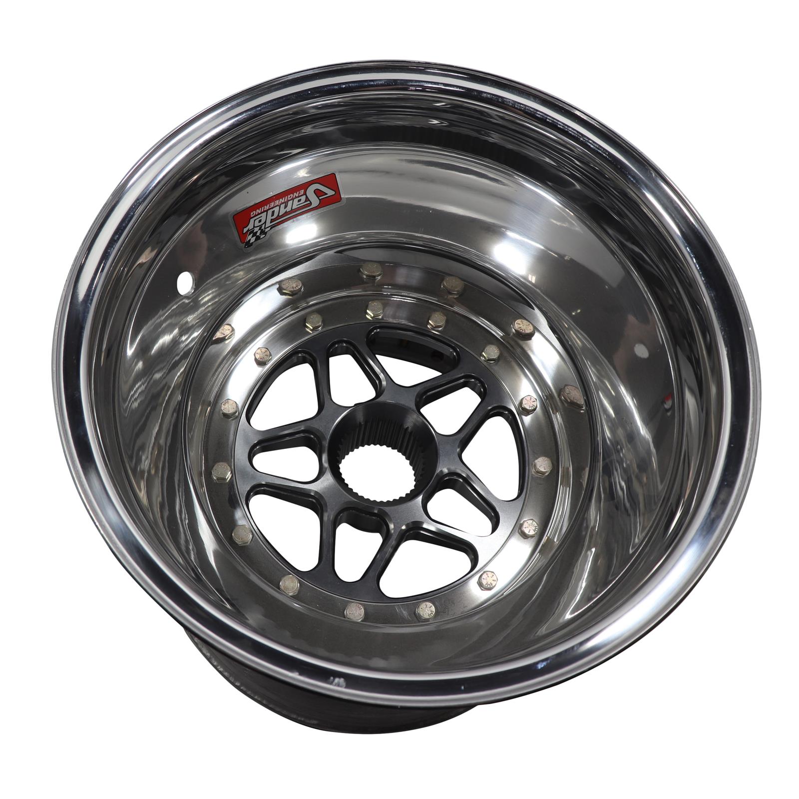 Sander 15-176-SO2 Splined Right Rear Wheel, 15x17, 6 Offset, Bead