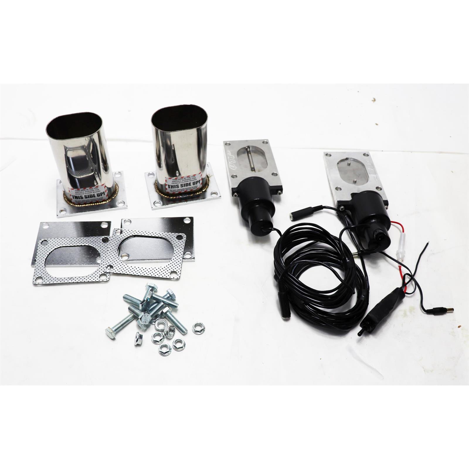 Quick Time Performance QTEC66 QTP Exhaust Cutout, Dual Oval Valve