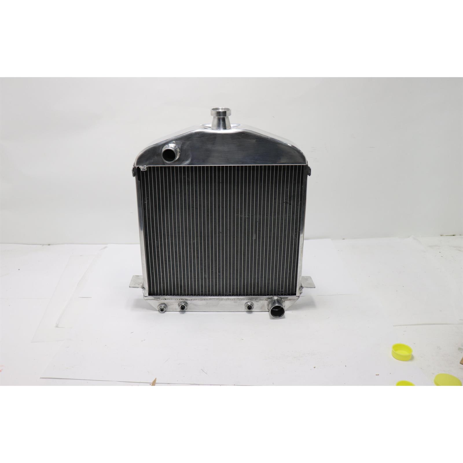 Speedway 1917-1923 T-Bucket Polished Aluminum Radiator-Chevy Outl
