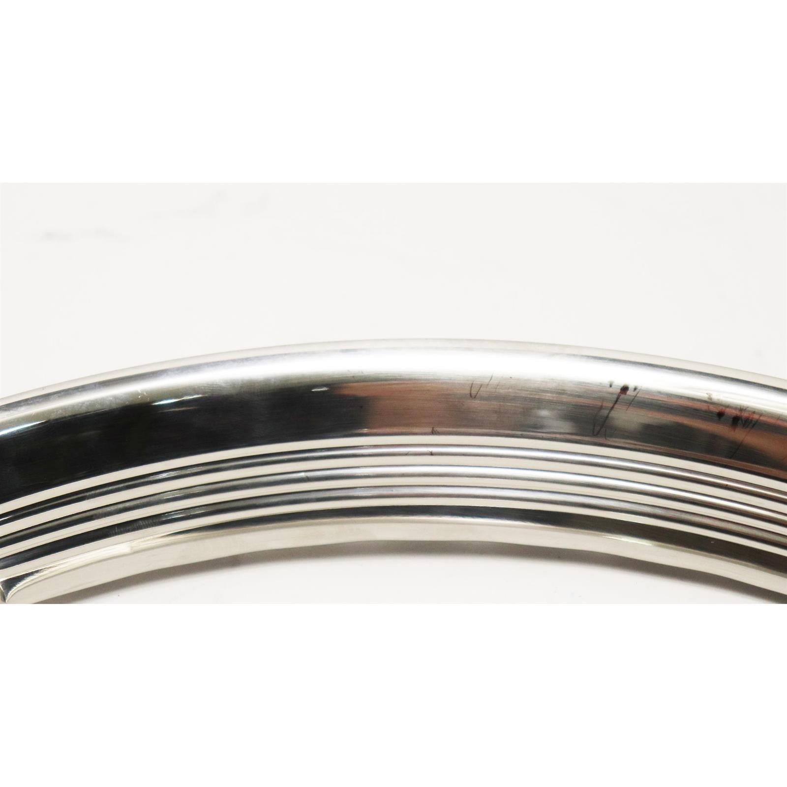 Stainless Steel 15 Inch Beauty Ring, Ribbed