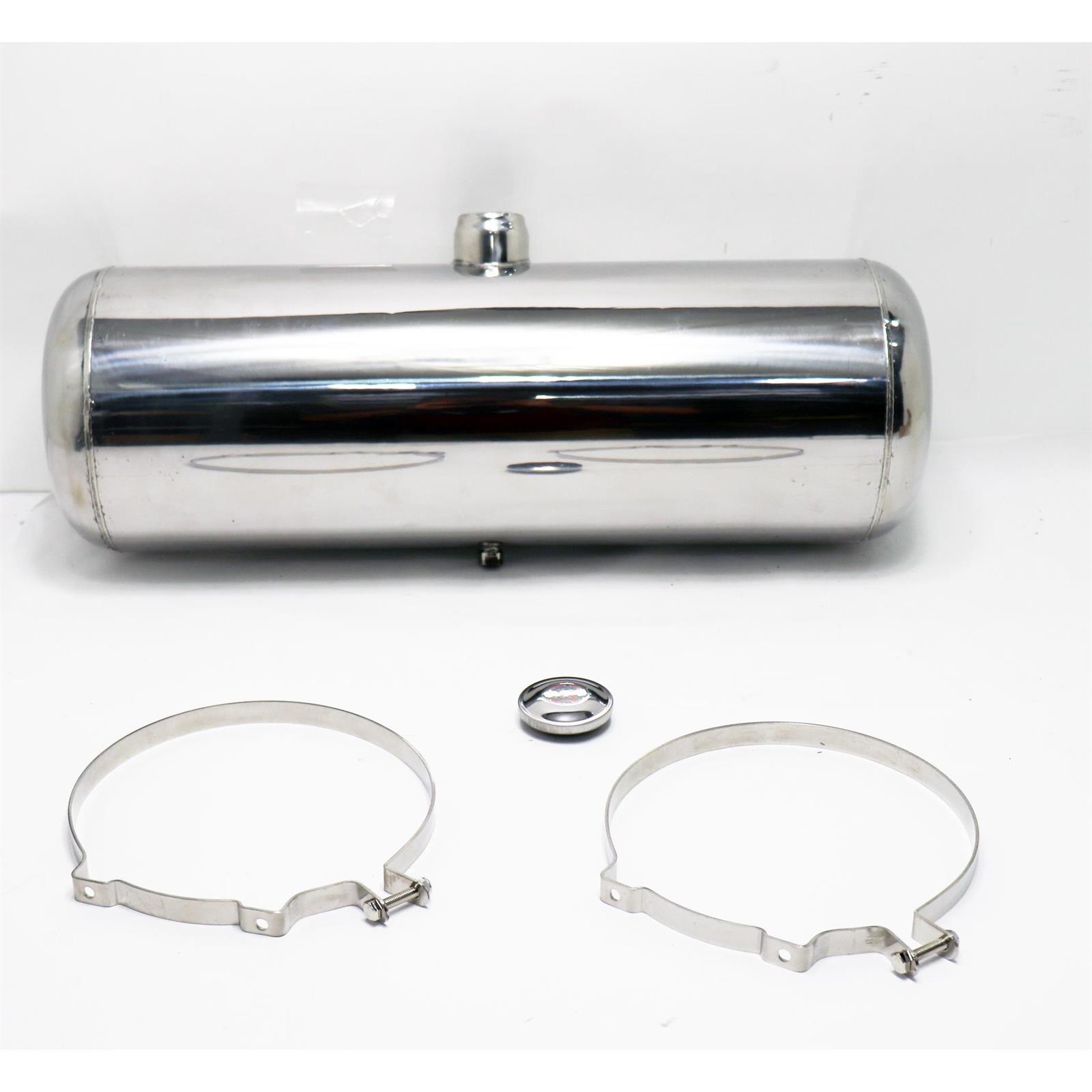 EMPI 3899 Pol Stainless Steel Fuel Tank, 10x40 In, End Fill, 13.5