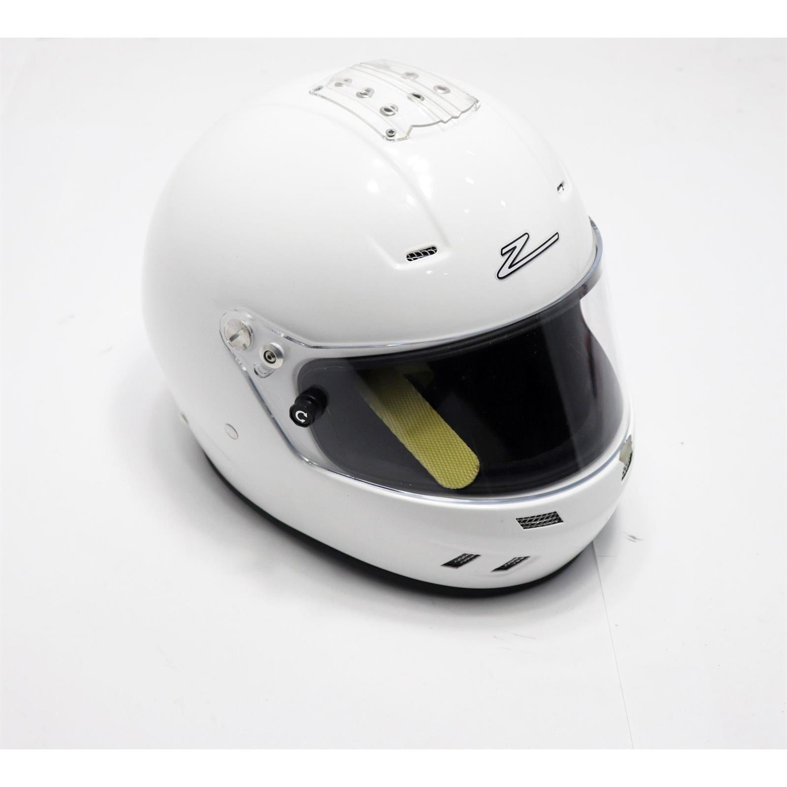 Zamp RZ-58 SA2015 Fully Enclosed Racing Helmet, White, X-Large