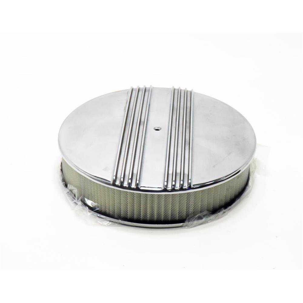 Speedway Round Double Finned Air Cleaner, 14 Inch