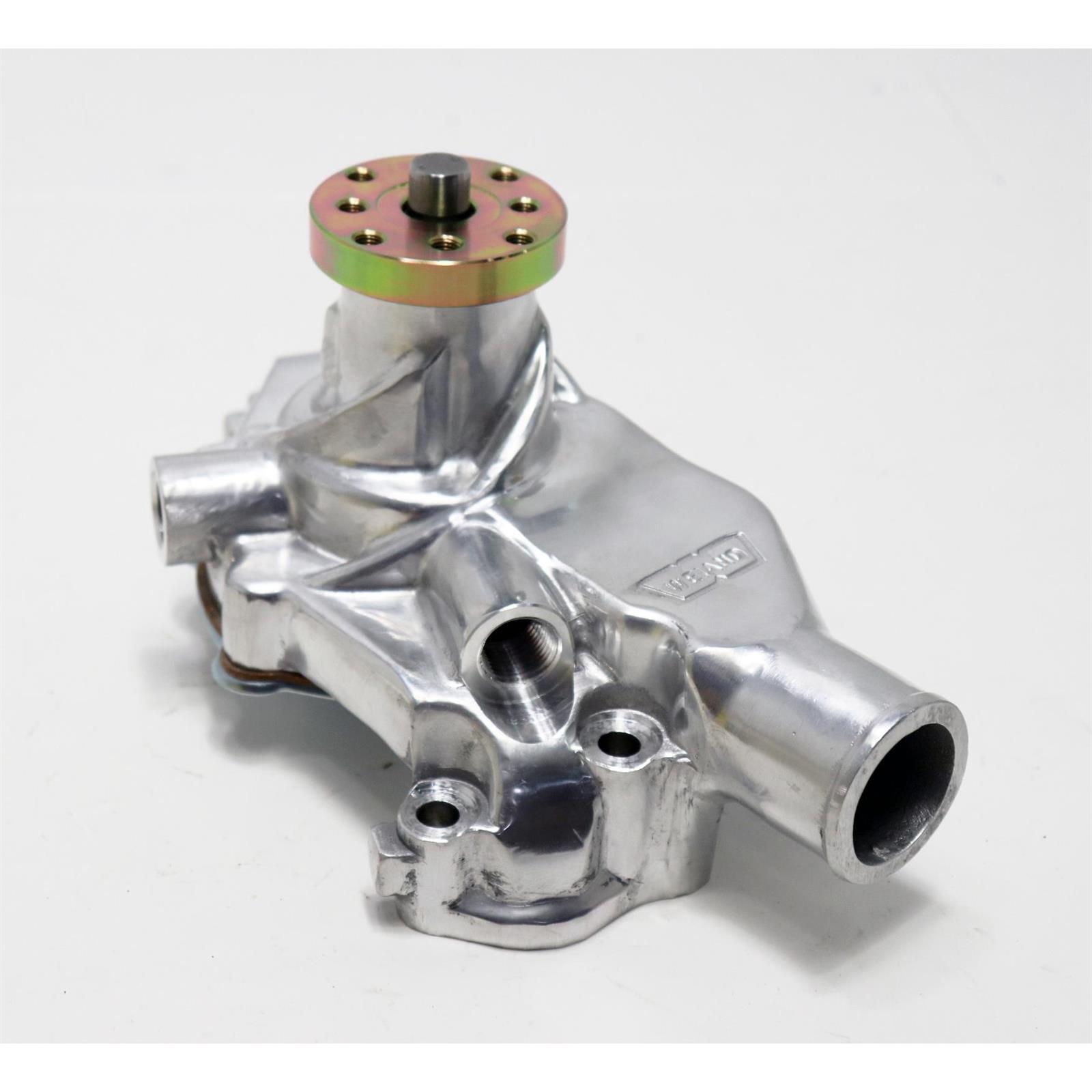 Weiand 9208P Action +Plus Aluminum SBC Short Water Pump, Polished