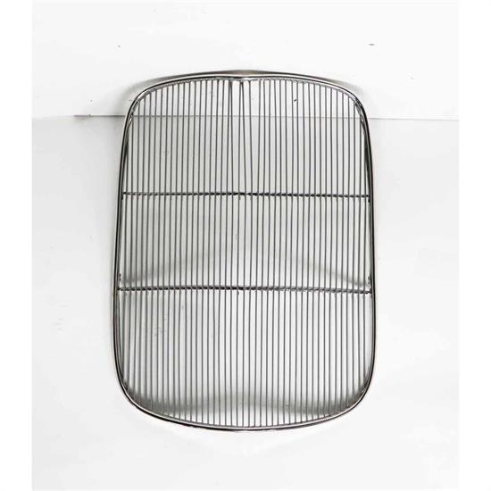 Speedway 1932 Ford Stainless Grille Insert, Chopped 4-1/2 Inches